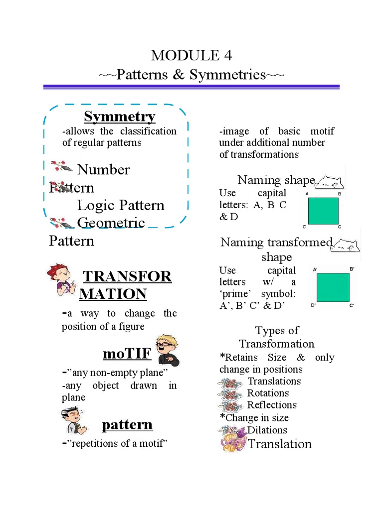Patterns & Symmetries : Symmetry | PDF