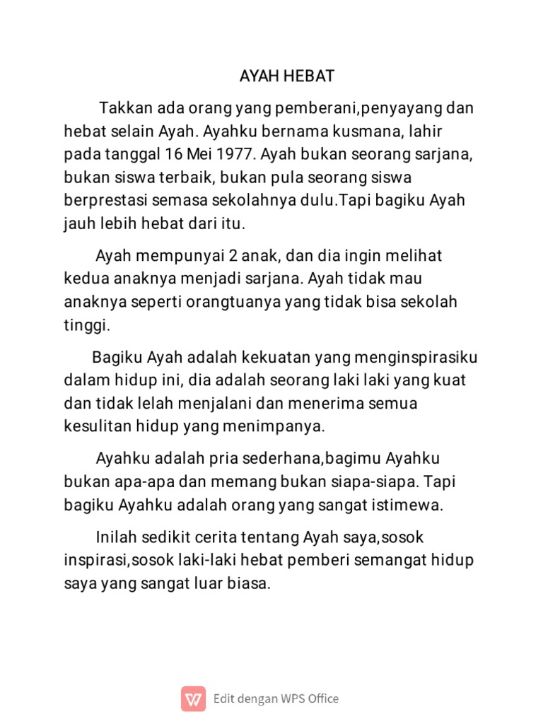 Ayah Hebat Wps Office Pdf