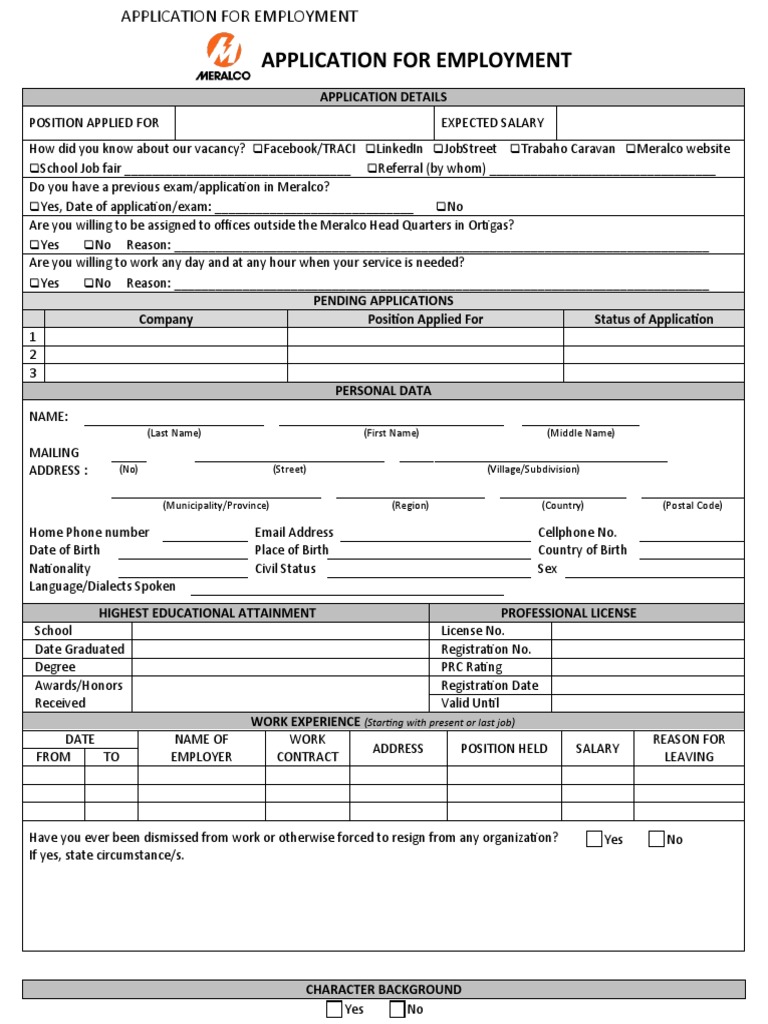 HR Application Form | PDF | Non Disclosure Agreement | Justice