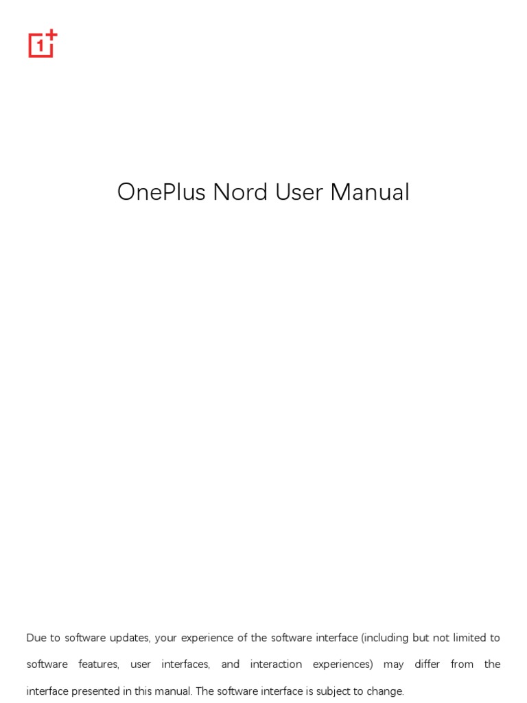 OnePlus Nord User Manual EN | PDF | Wi Fi | Mobile App