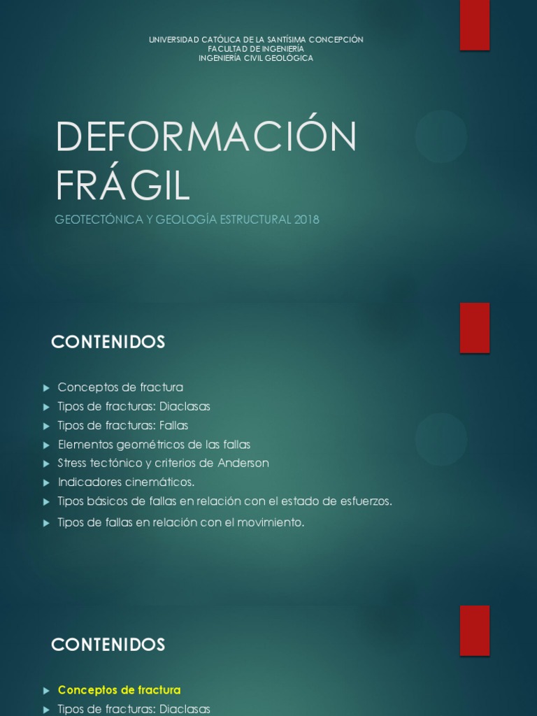Deformacion Fragil 1 | PDF | Falla (geología) | Tectónica