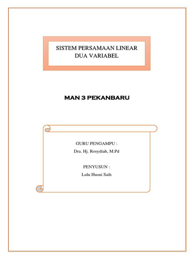 Modul SPLDV X MIA | PDF