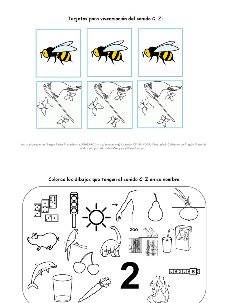 Fonema C-Z Material Complementario | PDF