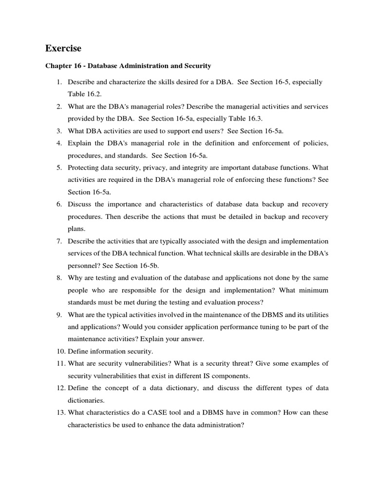 DBA Skills and Responsibilities Overview | PDF | Computers