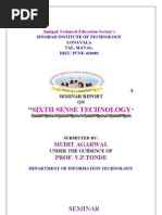 Touch Screen Technology: A Seminar Report | PDF | Touchscreen | Personal Computers