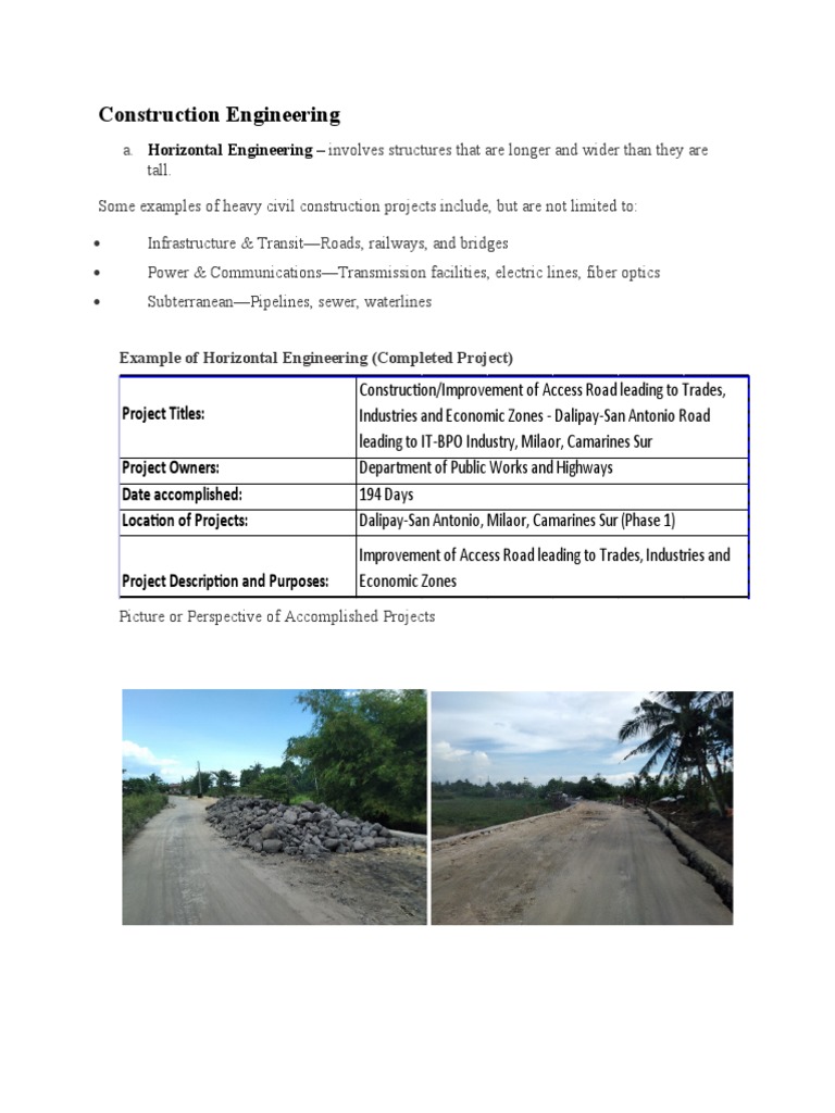 Construction Engineering Report | PDF