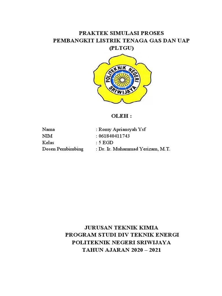 PLTGU Simulasi Proses (maks | PDF