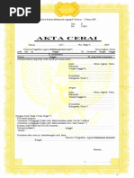 Akte Cerai Blanko Terbaru | PDF
