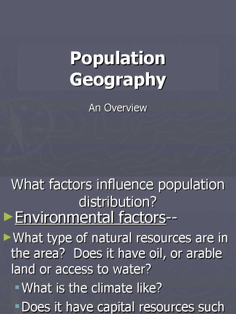 Population Geography | PDF | Economic Growth | Economies