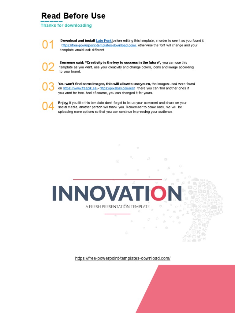 Read Before Use: Thanks For Downloading | Download Free PDF | Corporate ...