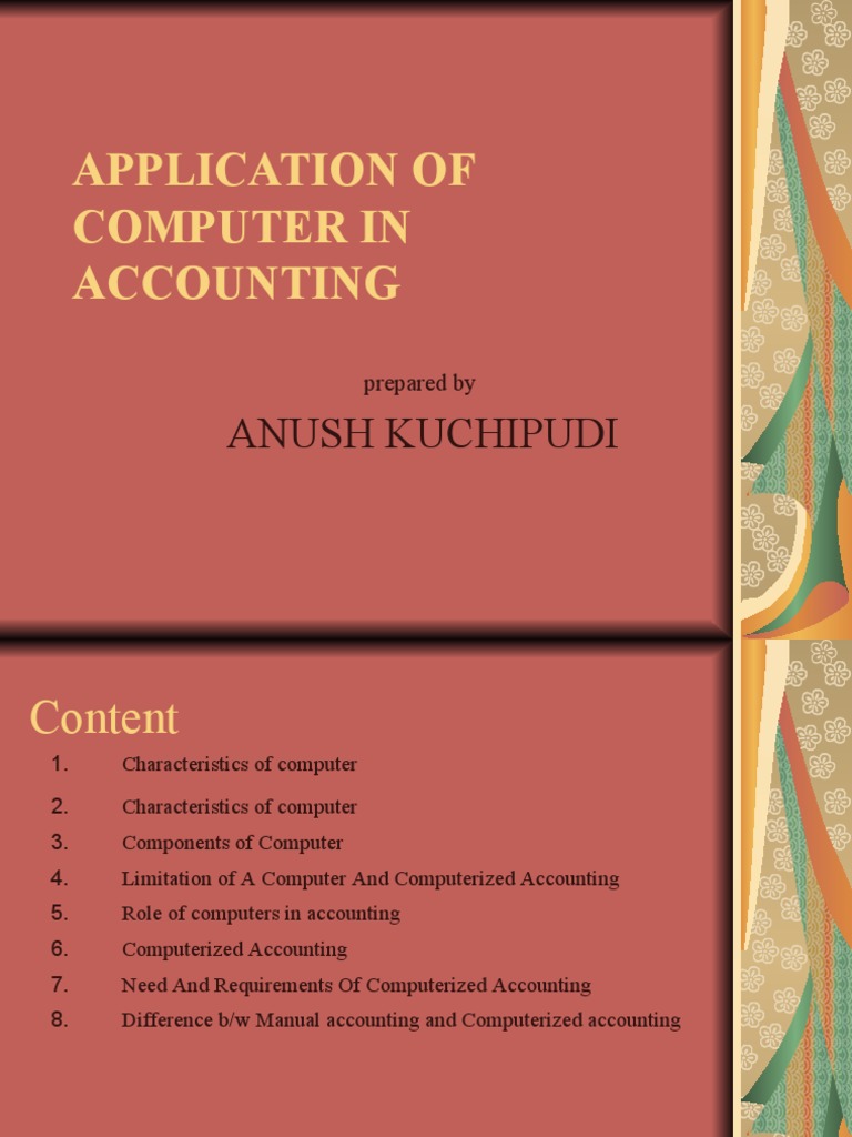 Computer Applications in Accounting | PDF | Computer Data Storage ...