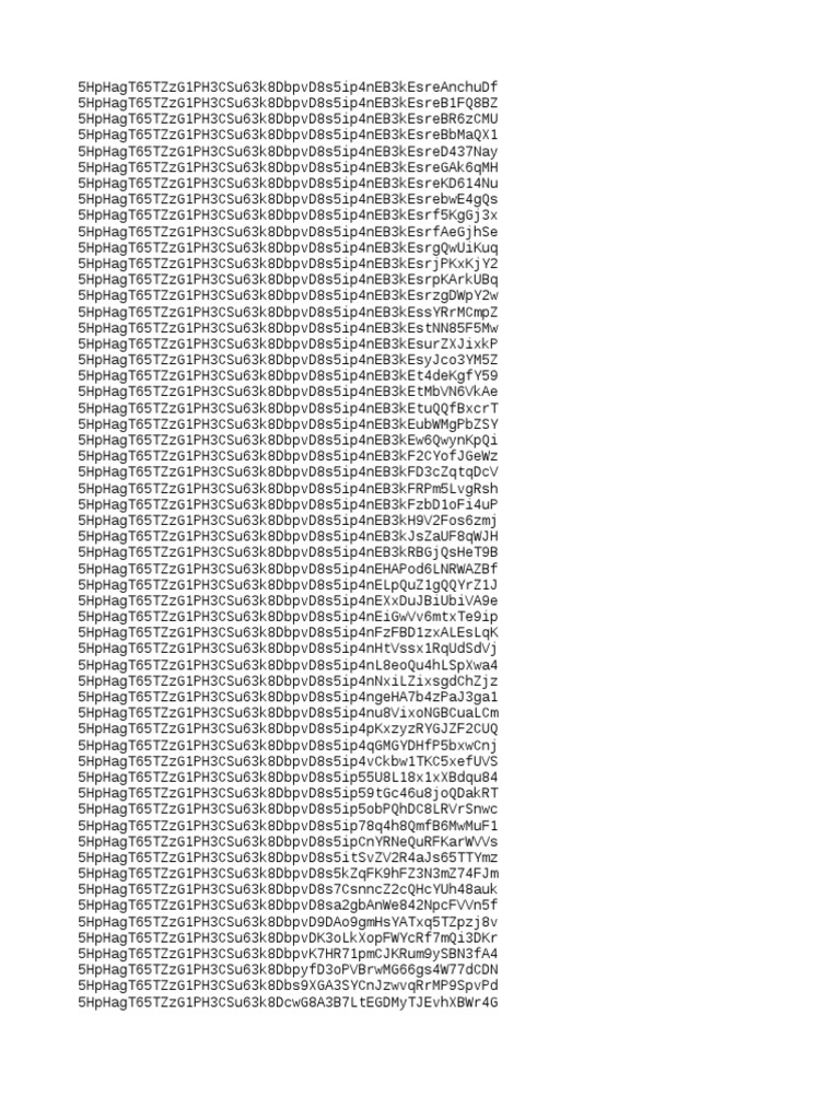 list-WIF-Uncompressed Bitcoin | PDF