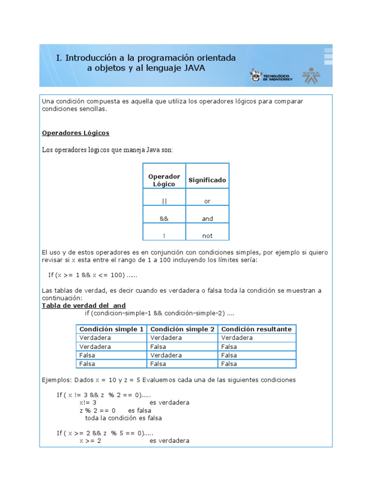 1 - Capitulo 3 - 03 Operaciones Logicas | PDF | Lógica | Verdad