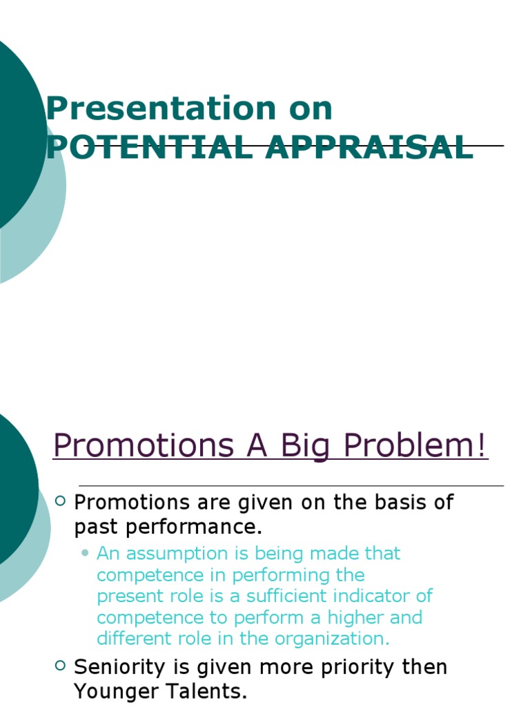 Potential Appraisal | PDF | Performance Appraisal | Game Theory