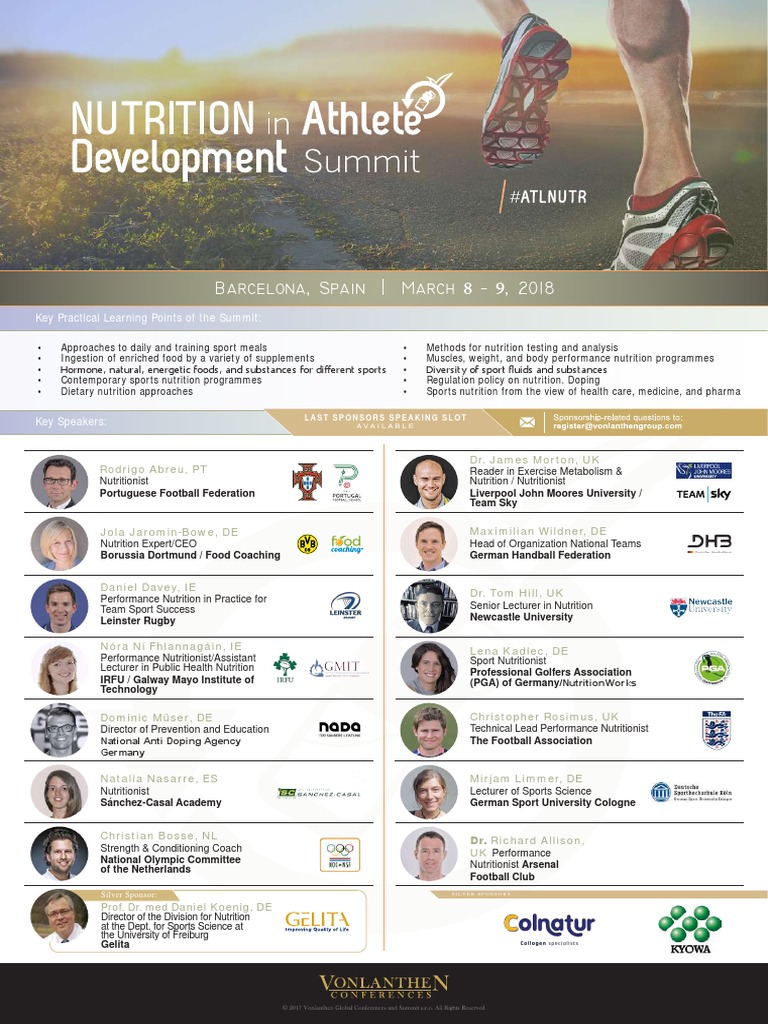 Nutrition in Athlete Development Summit | PDF | Dietary Supplements ...