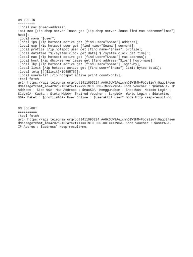 Script Monitor User Login | PDF