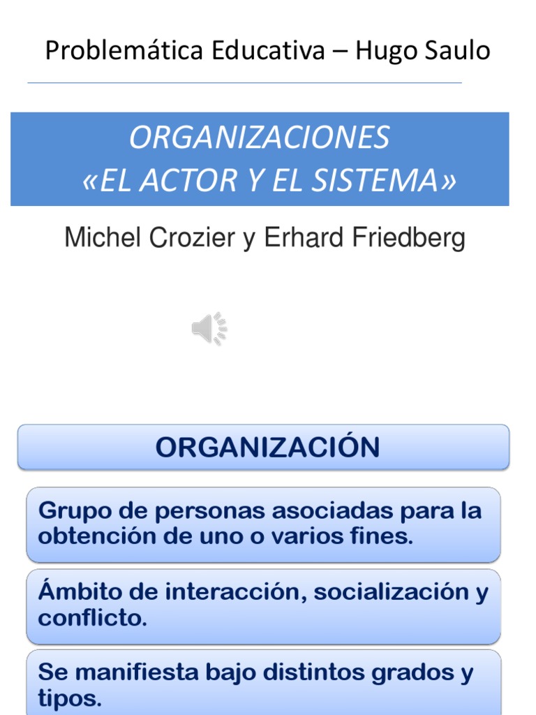 Organizaciones - Michel Crozier Powerpoint | PDF