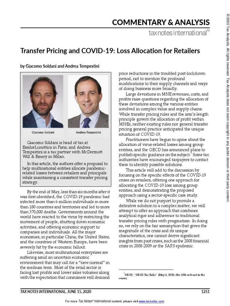 Z - TP & COVID-19 - Loss Allocation For Retailers (Pag. 3) | PDF ...