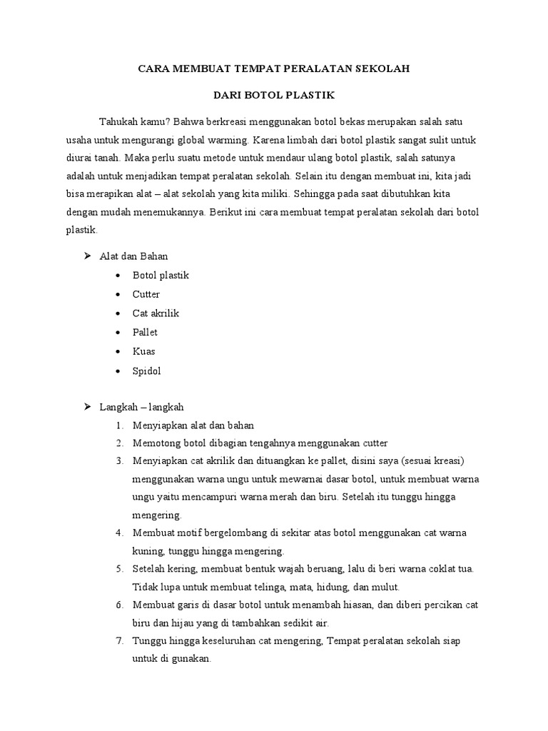 Fitri Rahma - Xi Ipa - Teks Prosedur - Seni Budaya | PDF