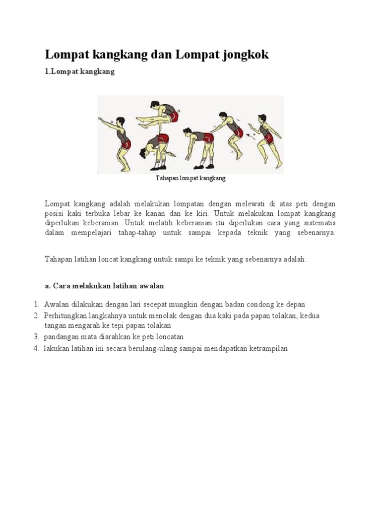 Lompat Kangkang Dan Lompat Jongkok | PDF
