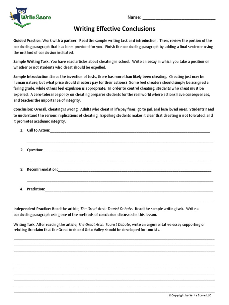 Writing Effective Conclusions | PDF | Essays