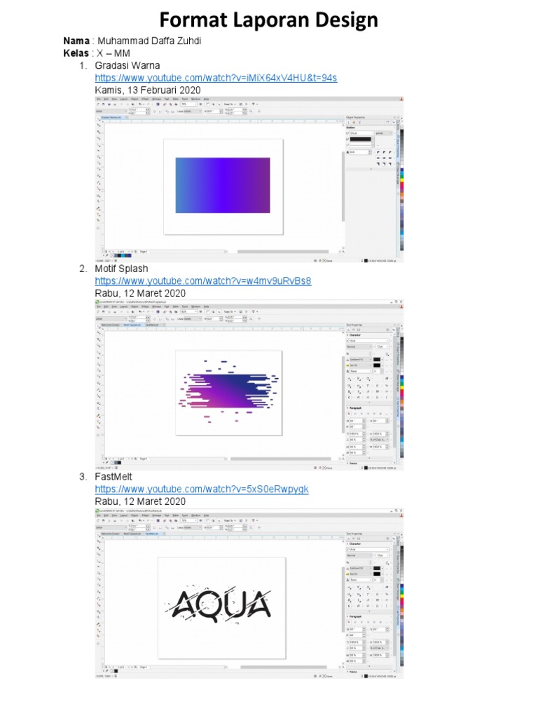 Guidelines for Design Report Formatting with Examples of Color ...