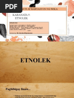 Etnolek | PDF