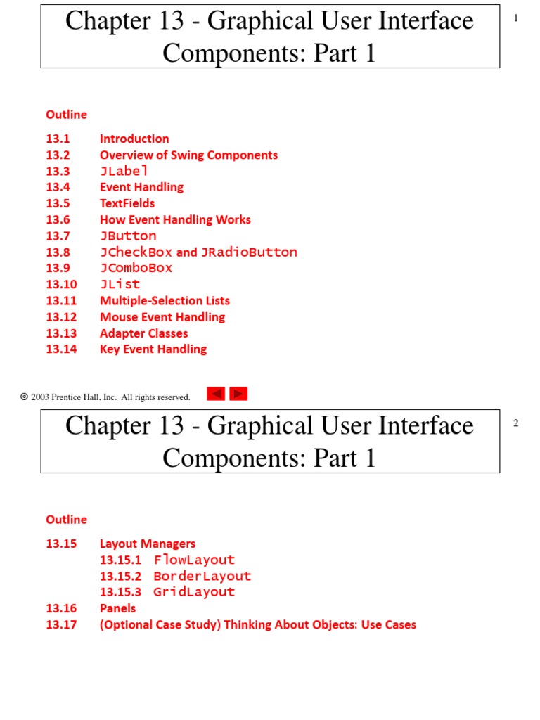 Week15 - GUI Component 1 | PDF | Graphical User Interfaces | Menu ...