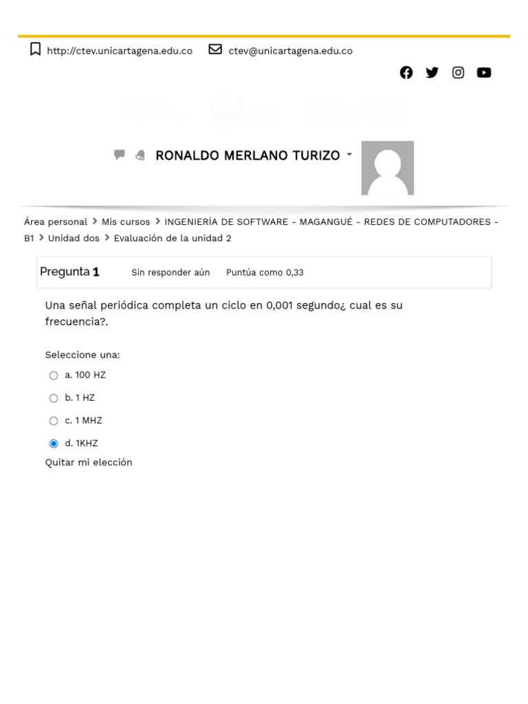 Evaluación de La Unidad 2 Hoy | Download Free PDF | Radio | Frecuencia