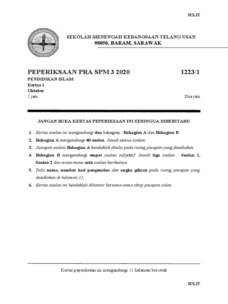 Cover Paper SPM | PDF