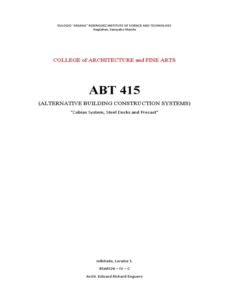Abt 415 - Cobiax System, Steel Decks, Precast | PDF | Concrete ...