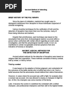 Chapter III - Early Methods of Detecting Deception | PDF | Prosecution | Trials