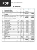 Sample Bill of Materials For Construction | PDF | Door | Tile