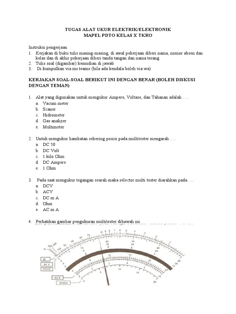 Tugas Alat Ukur Elektrik | PDF