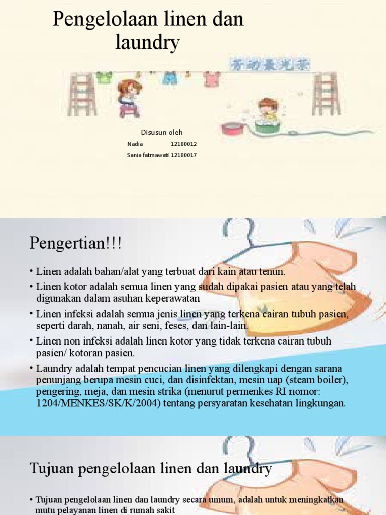 Pengelolaan Linen Dan Laundry | PDF