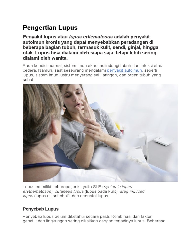 Pengertian dan Gejala Penyakit Lupus | PDF | Kesehatan Holistik