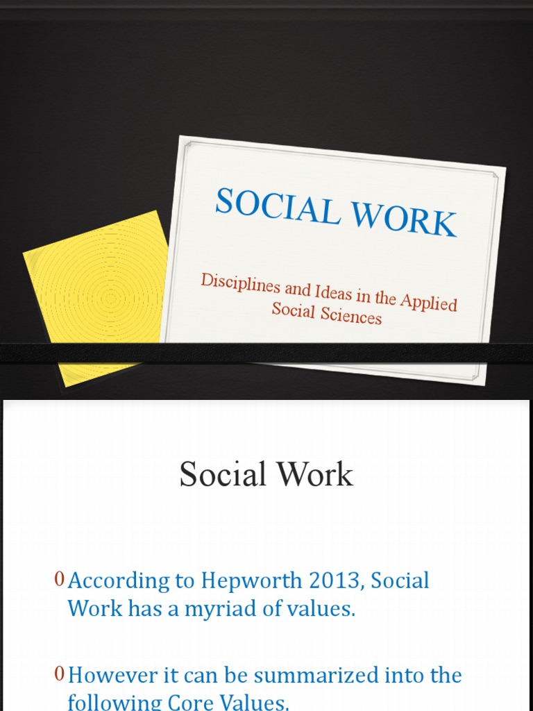 Social Work Humss 11 | PDF | Social Work | Value (Ethics)