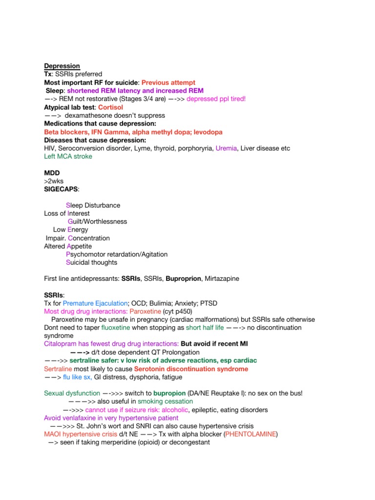 Shortened REM Latency and Increased REM: Previous Attempt | PDF | Mania ...