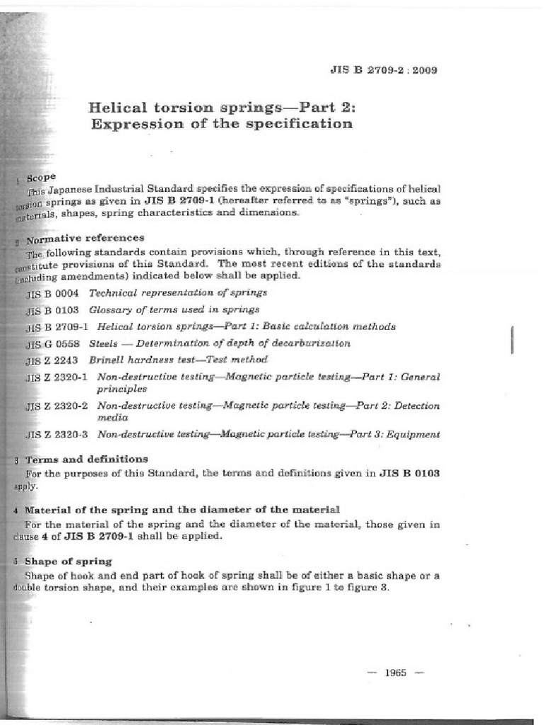 Jis B2709 1972 | PDF