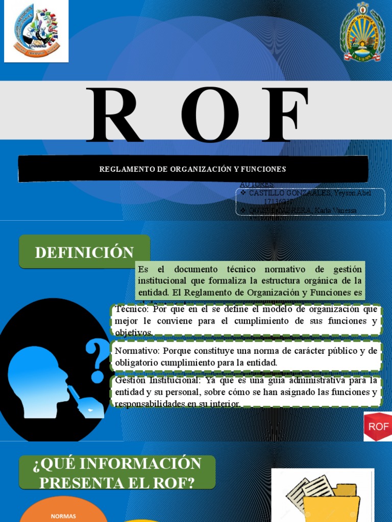 Reglamento de Organización Y Funciones | PDF | Regulación | Estado (política)