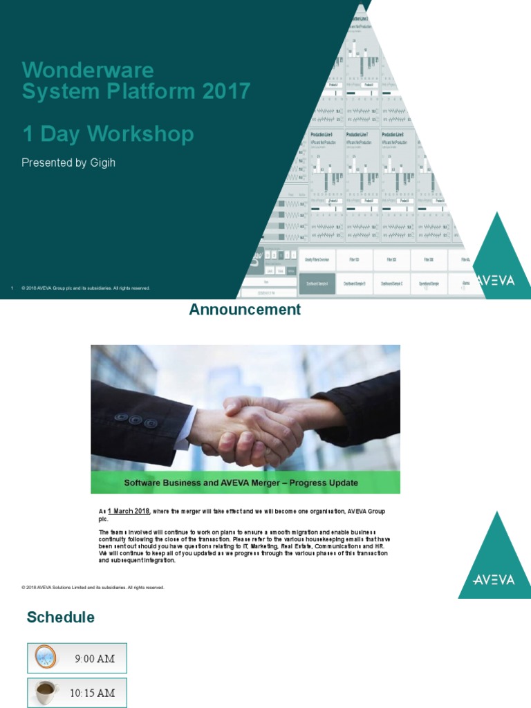 Wonderware System Platform 2017 1 Day Workshop: Presented by Gigih ...
