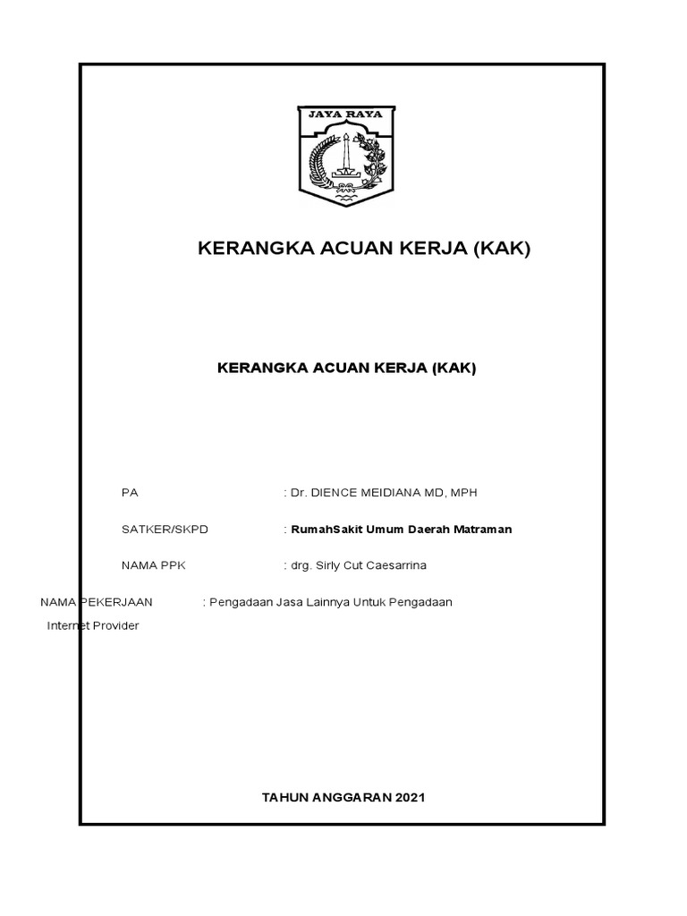 Pengadaan Internet Provider RSUD Matraman | PDF | Bisnis