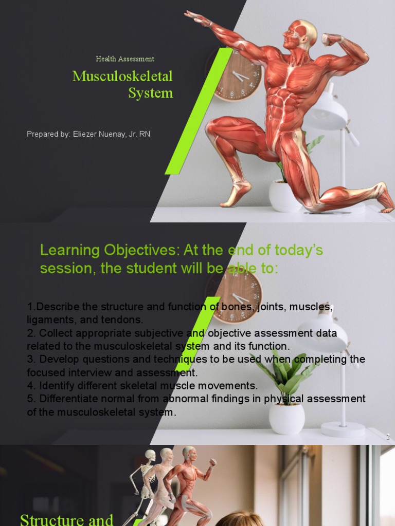 Musculoskeletal System: Health Assessment | PDF | Anatomical Terms Of ...