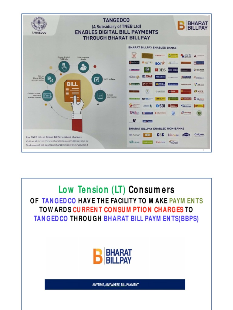 TANGEDCO Bill Payment via BBPS Guide | PDF