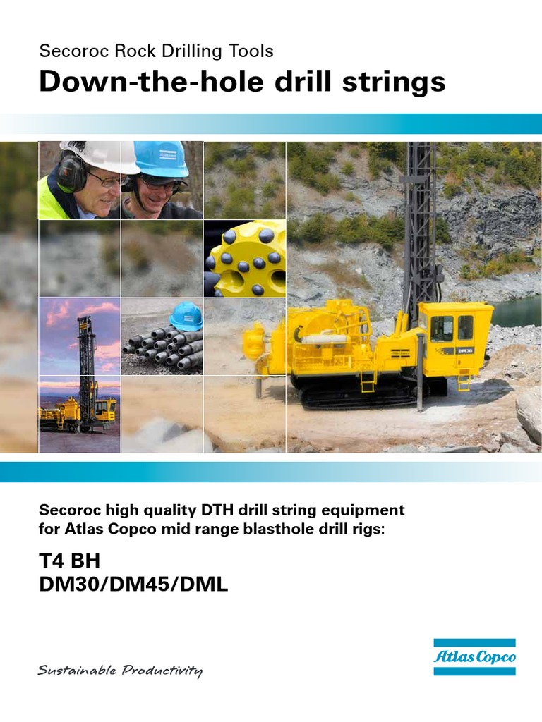 Став Atlas Copco DM30, DM45 | PDF | Drill | Drilling Rig
