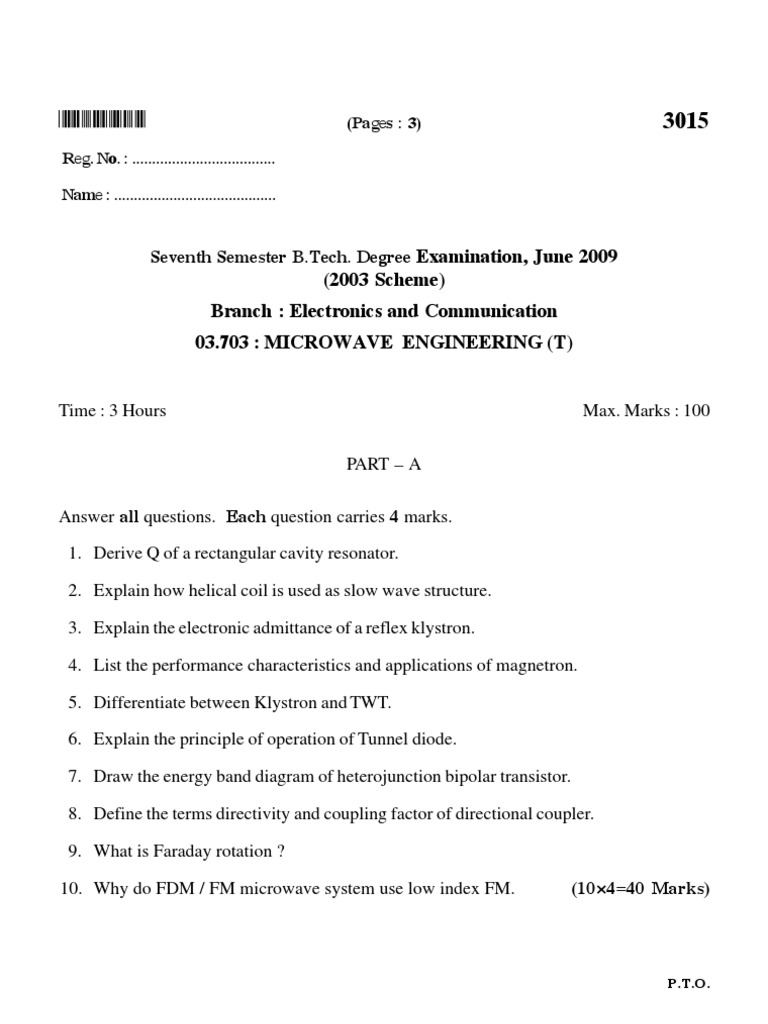 Mwe | PDF | Microwave | Radio Technology