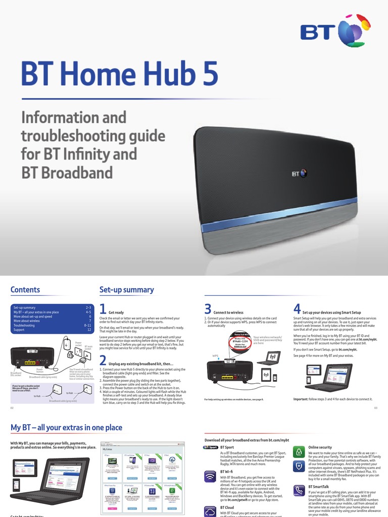 BT Home Hub 5 Setup and Troubleshooting | PDF | Wi Fi | Mobile App