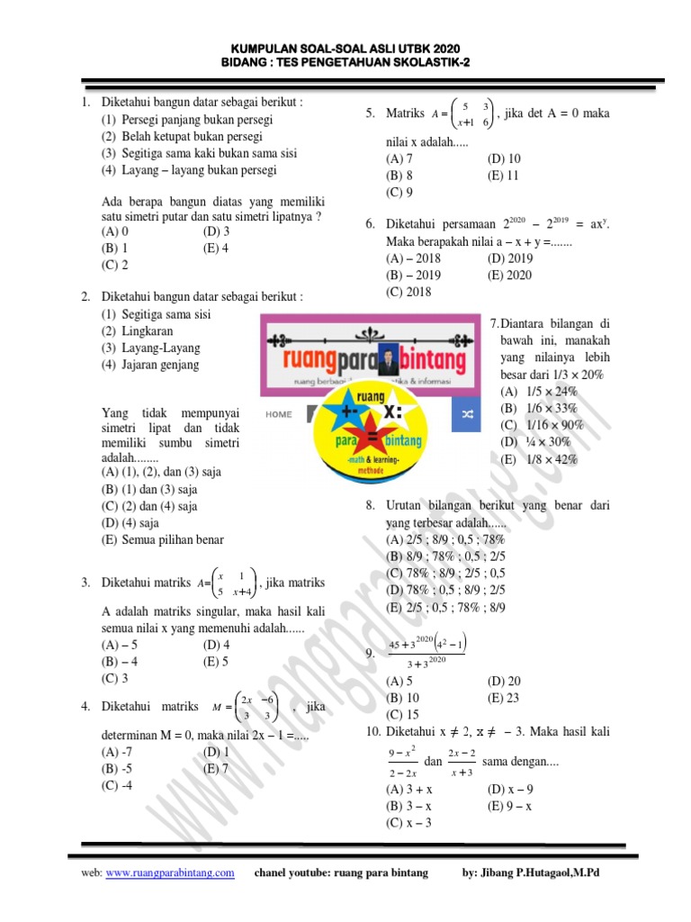 (Soal) TPS UTBK PK II | PDF
