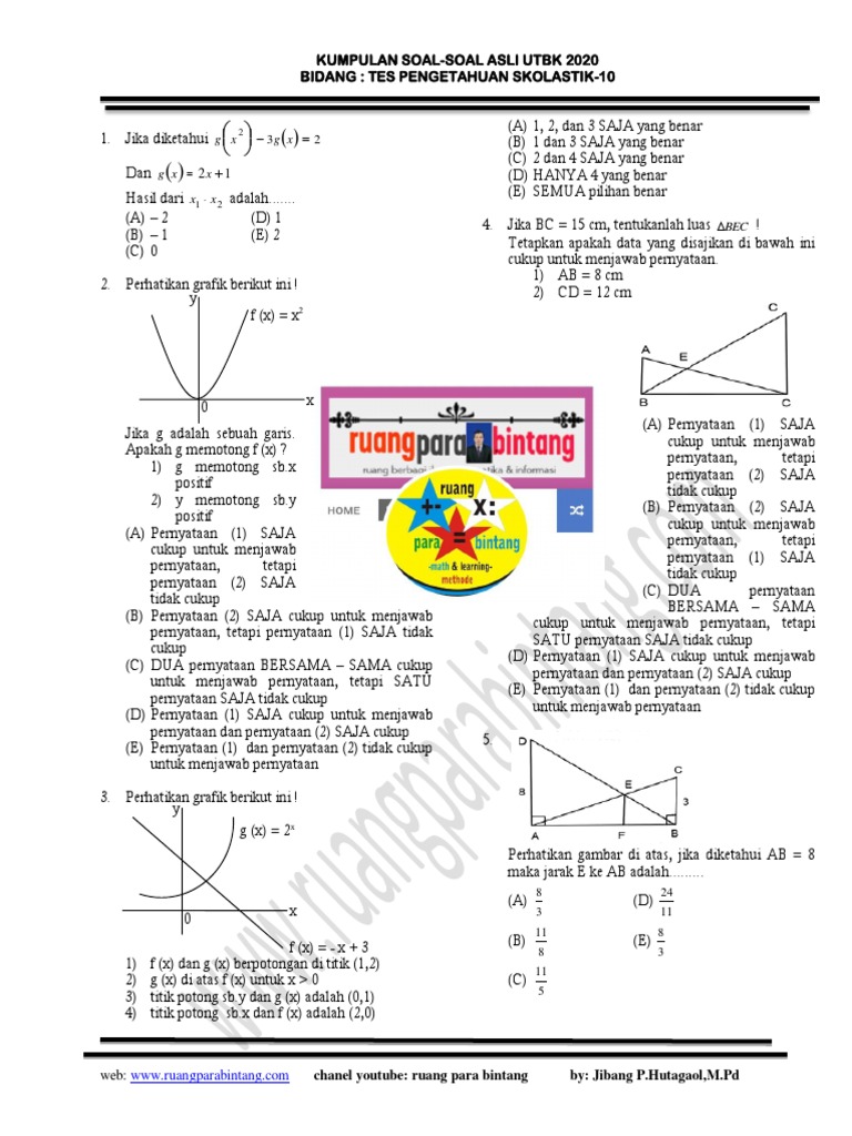 (Soal) TPS UTBK PK 10 | PDF