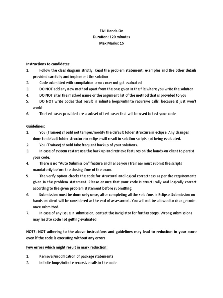 FA1 Hands | PDF | Array Data Type | Class (Computer Programming)